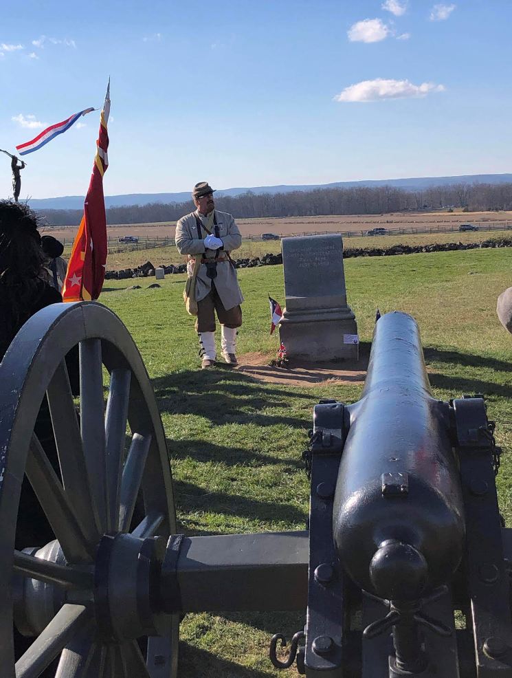 The Delaware Grays Color Guard at Gettysburg